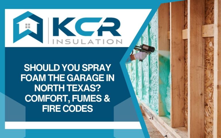 Garage Spray Foam Insulation in North Texas: Comfort & Safety